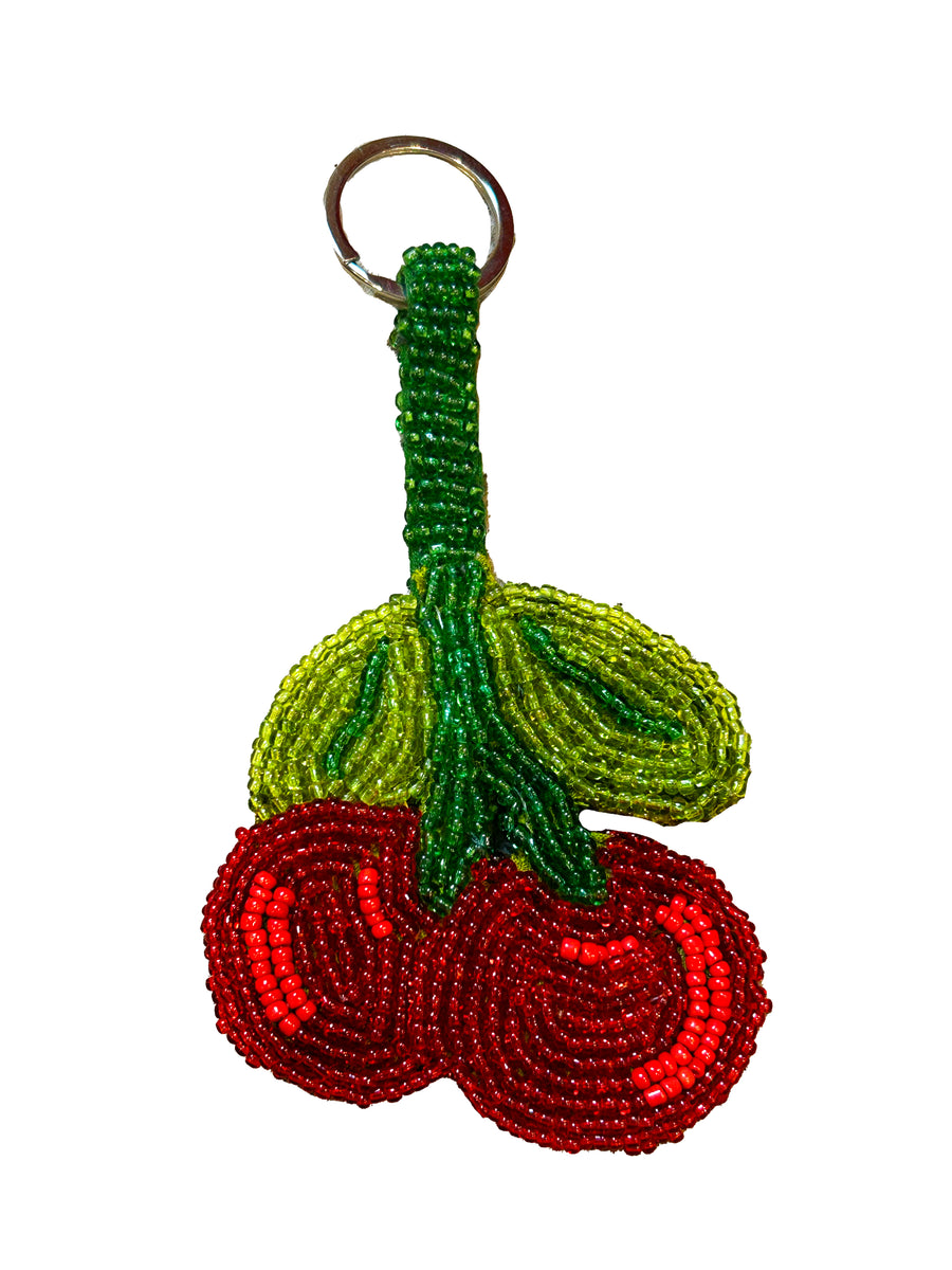 BEADED MINI KEYRING - CHERRIES - THE JACKSONS – EMIA FASHION
