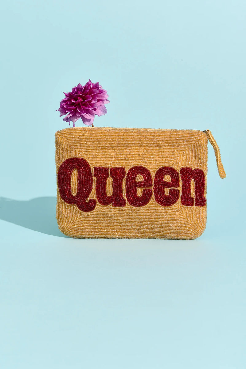 BEADED CLUTCH QUEEN - GOLD AND RED - THE JACKSONS – EMIA FASHION