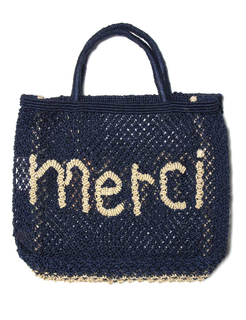 MERCI BAG SMALL - INDIGO / NATURAL - THE JACKSONS – EMIA FASHION